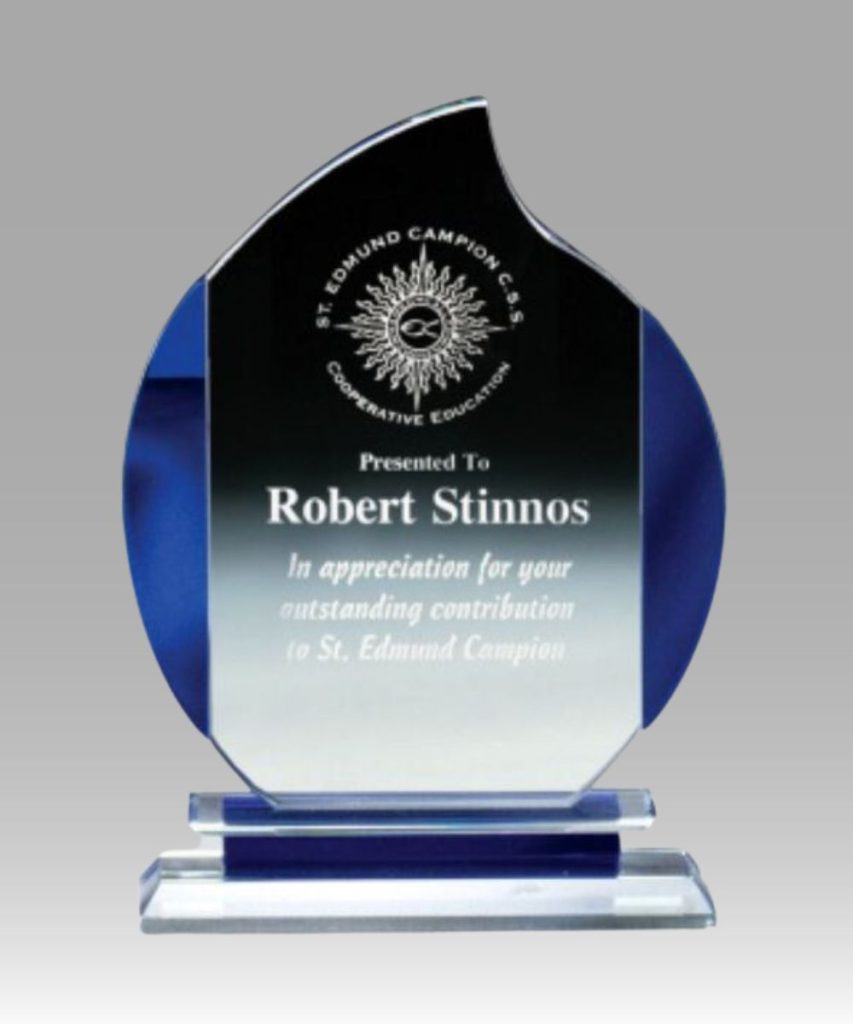 Crystal Blue Flame Award Ampros Awards