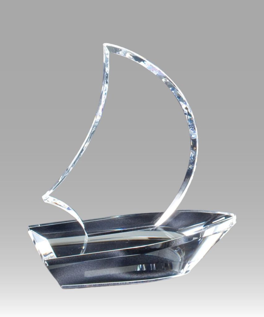 Crystal Clear Sailboat Award - Ampros Awards