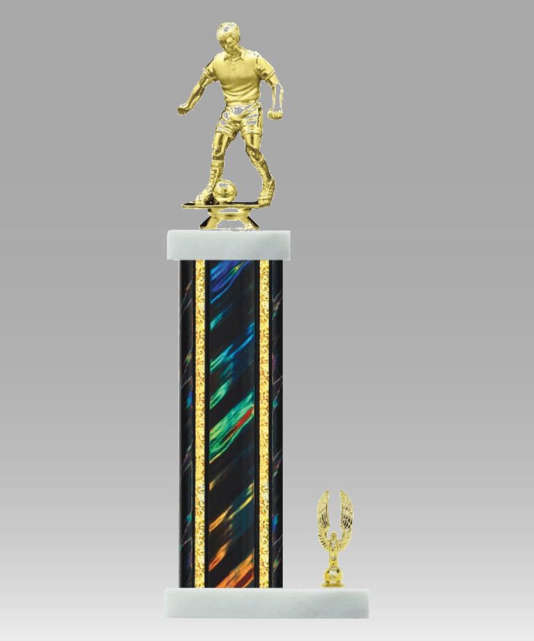 Wide Column Trophy With Side Trim 13" - 15" - Ampros Awards