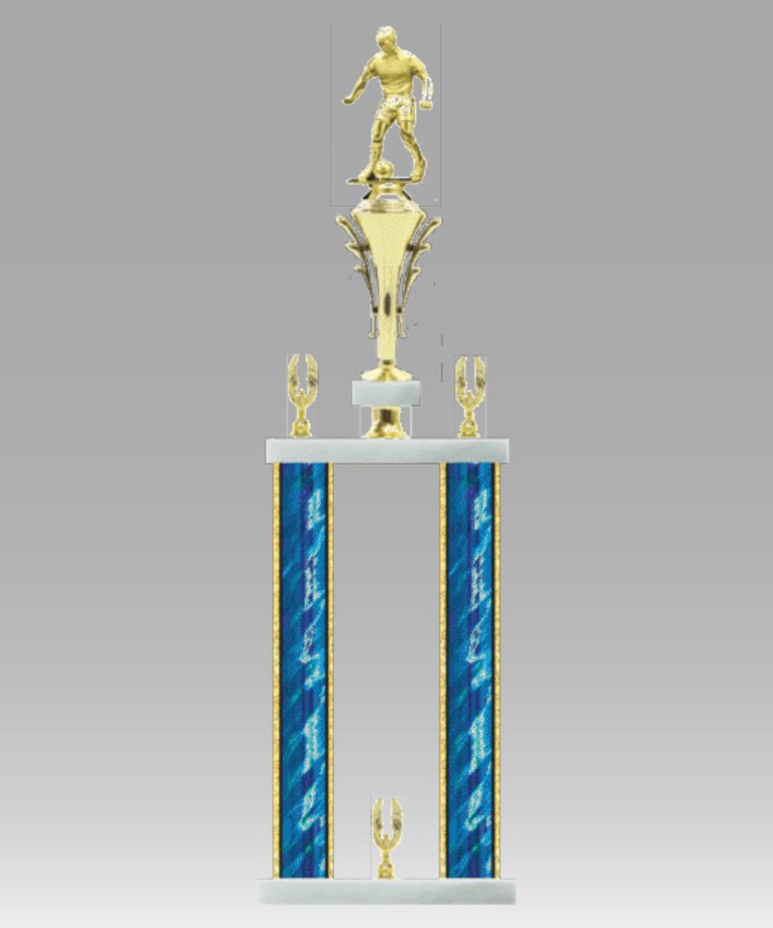 Round Column Tall Trophy With Marble 25" - 27" - Ampros Awards