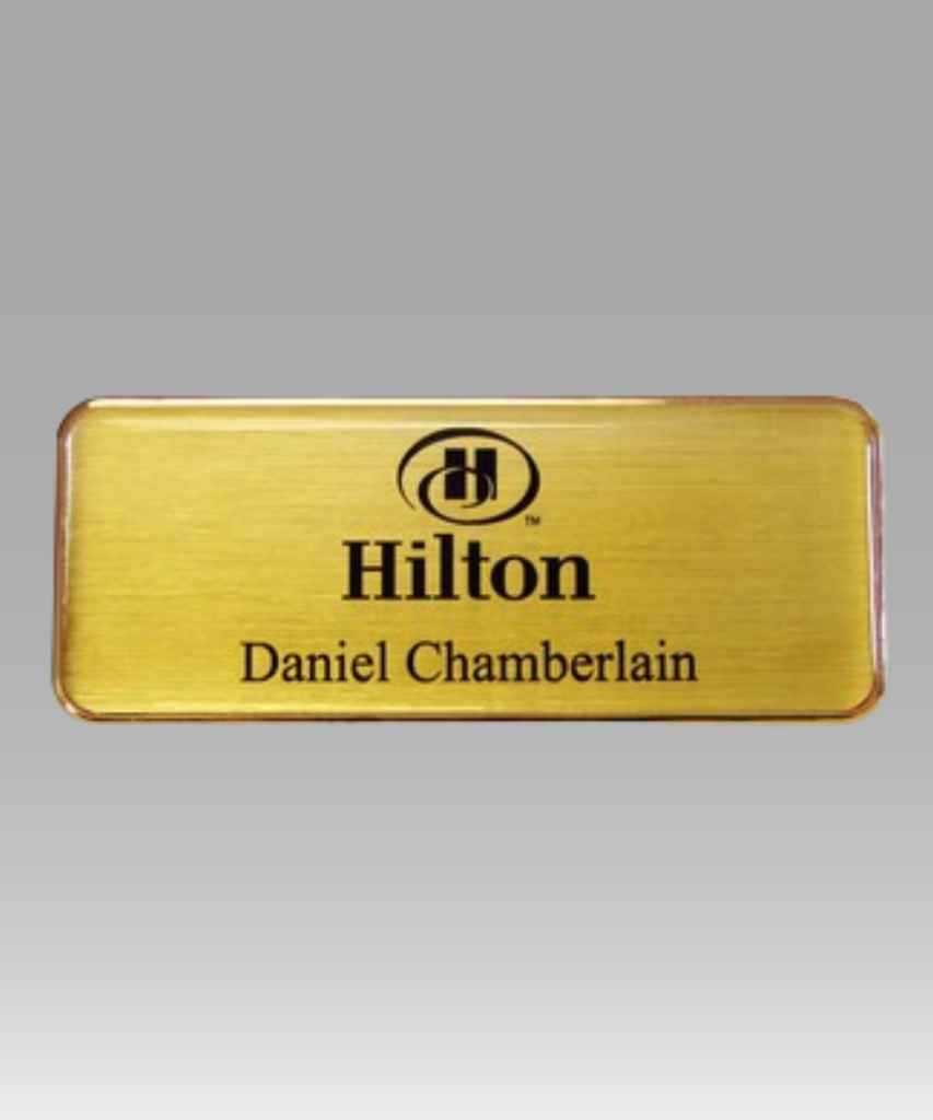 Engraved Framed Name Badge - Ampros Awards