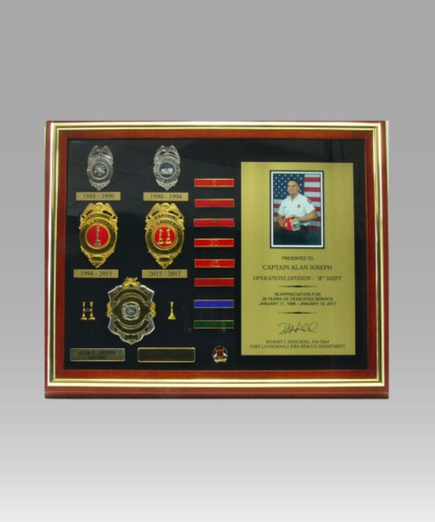 Customized Shadow Box - Ampros Awards