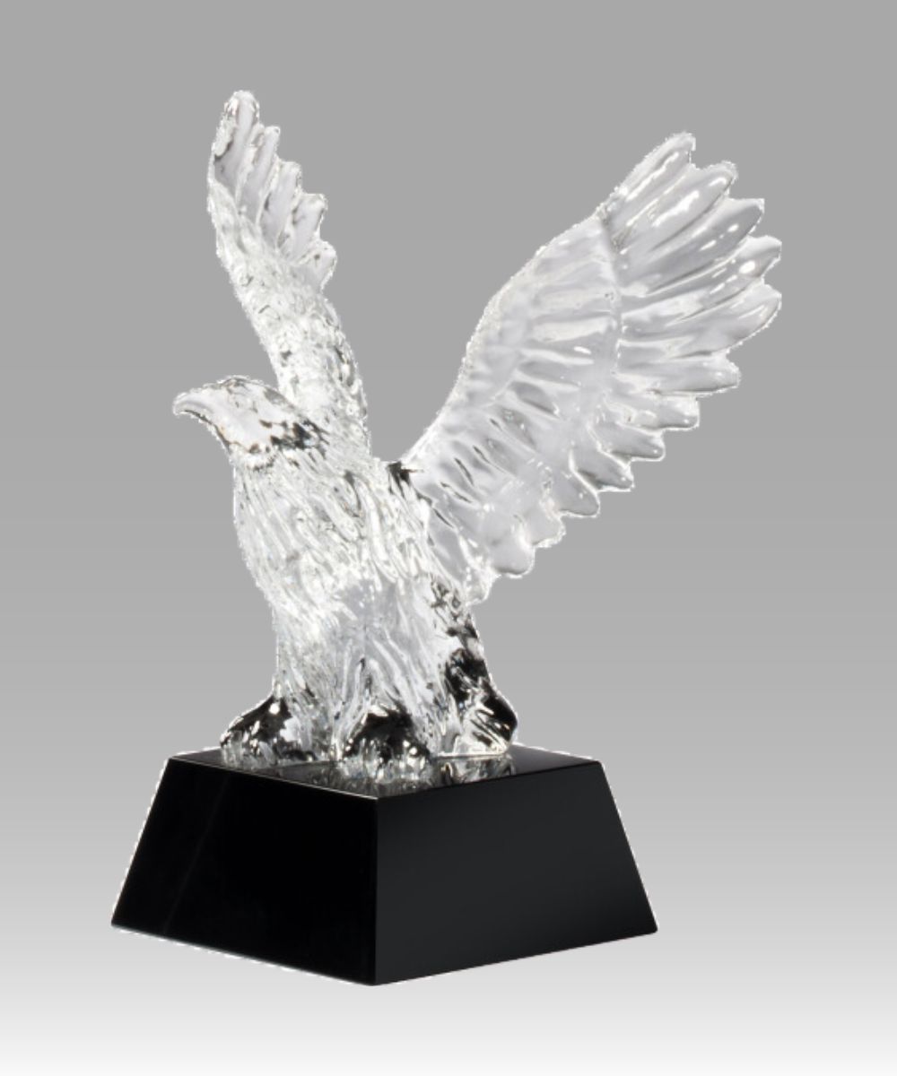 8" Crystal Eagle - Ampros Awards
