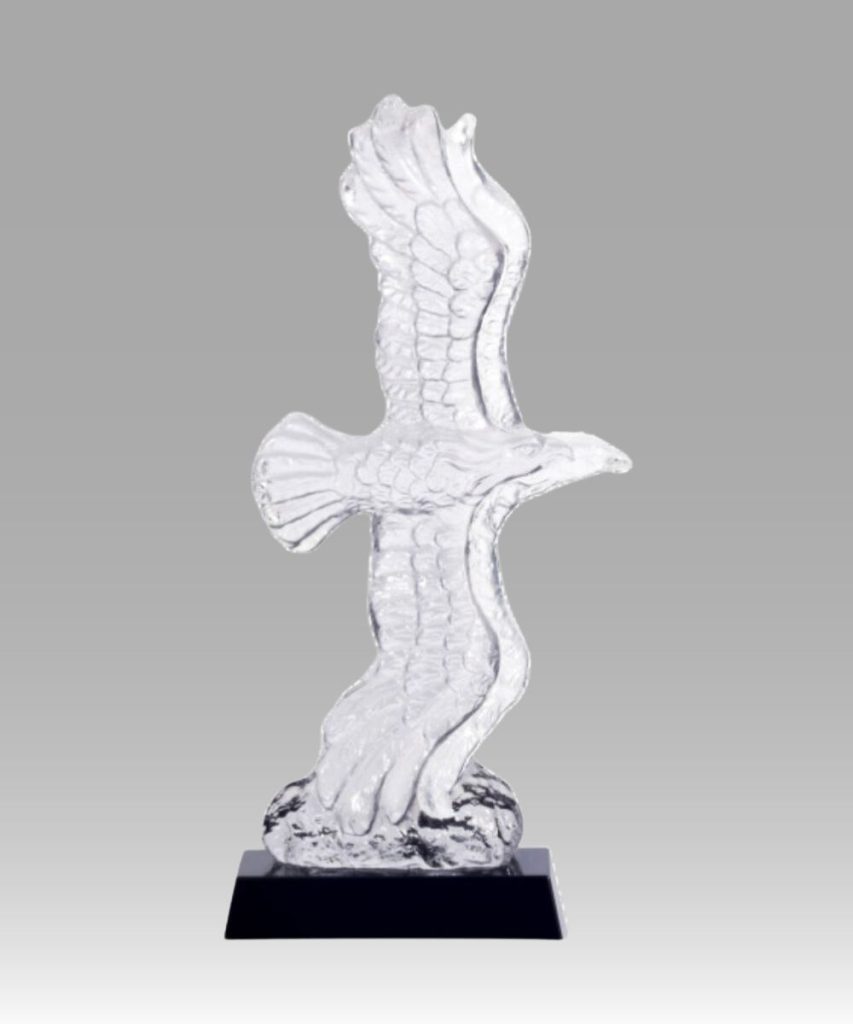 11.5" Crystal Soaring Eagle - Ampros Awards