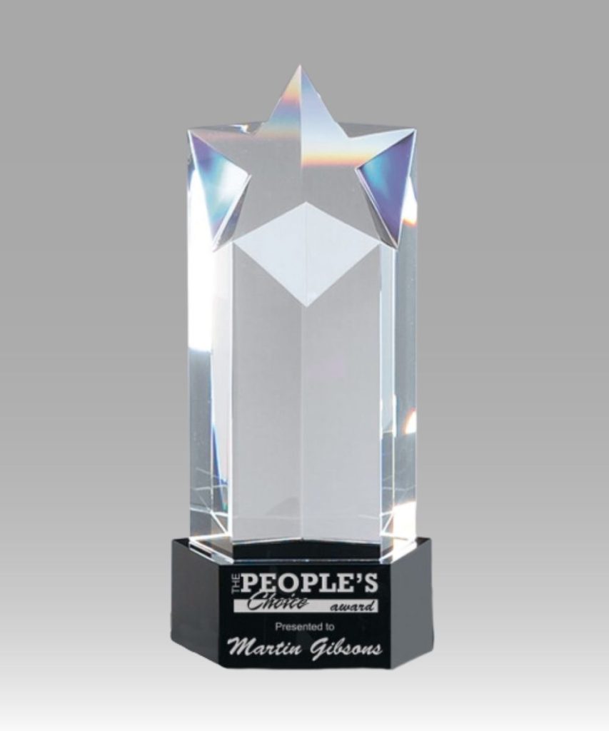 Crystal Pillar Star - Ampros Awards