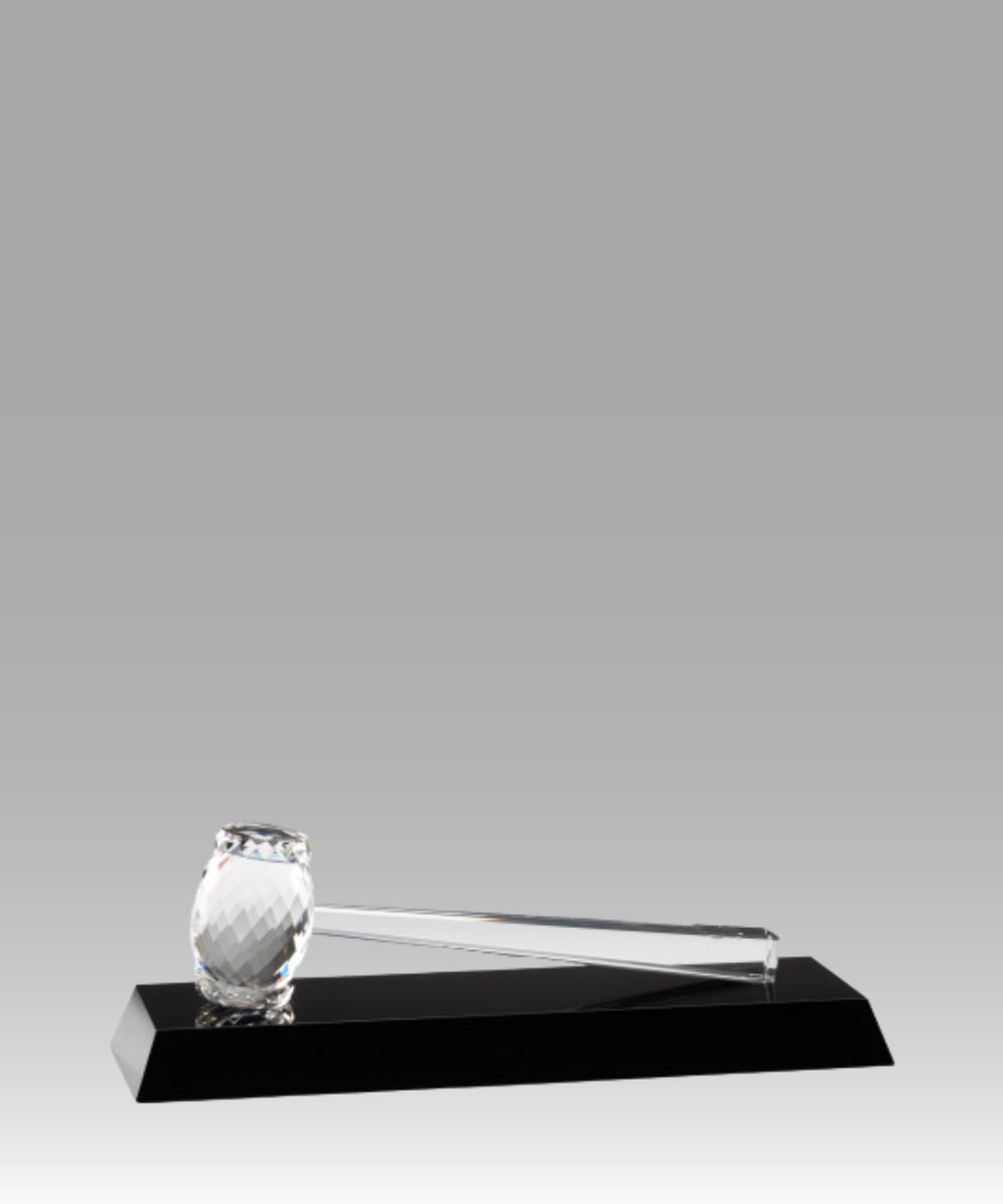 Deluxe Crystal Gavel - Ampros Awards