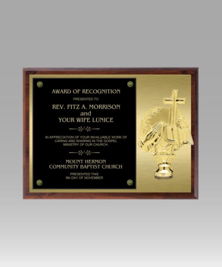 Stand Off Plaque - Ampros Awards