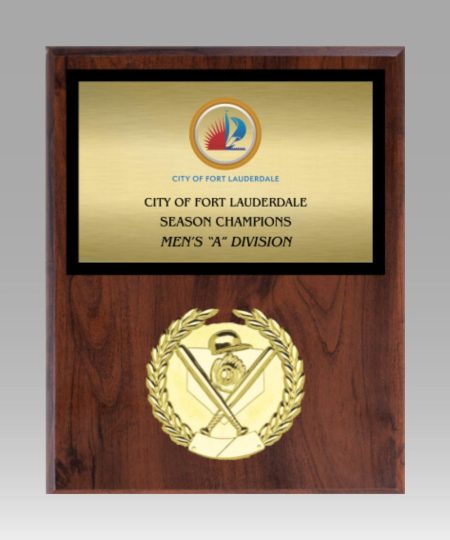 Cherry Plaque with Plaque Mount - Ampros Awards