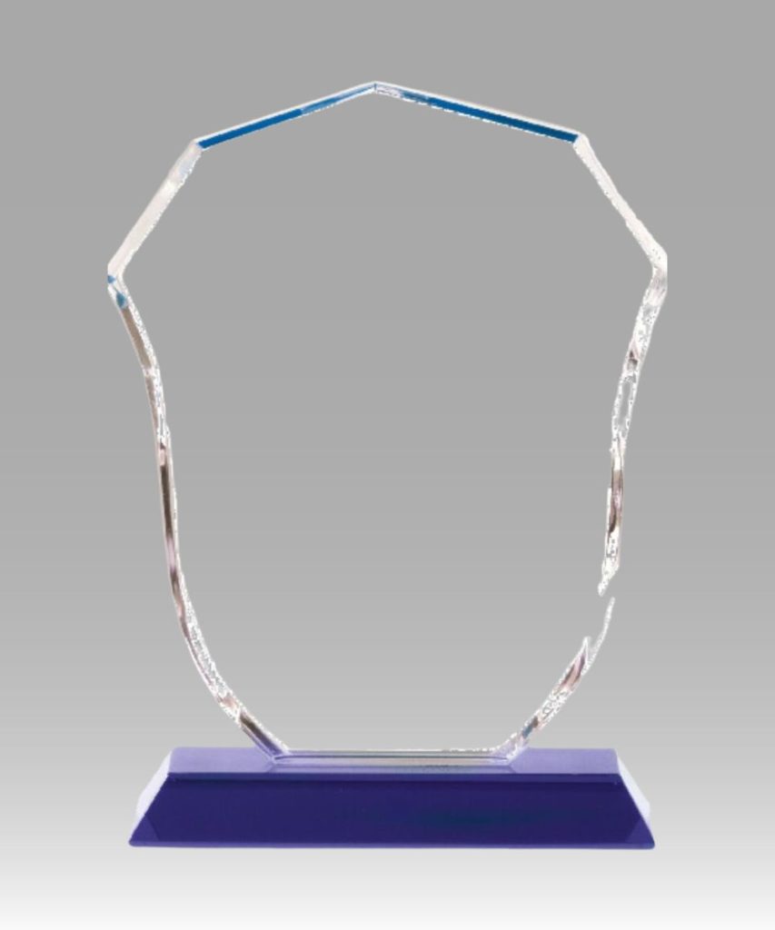 Police Badge Crystal - Ampros Awards