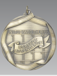 Perfect Attendance Ribbon Medal - Ampros Awards