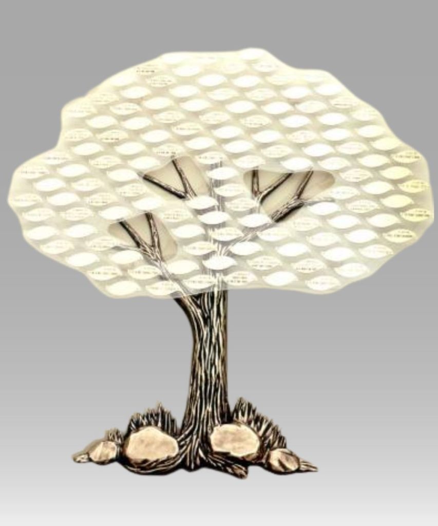 Tree of Life Cast Bronze Recognition Tree - 125 Leaf - Ampros Awards