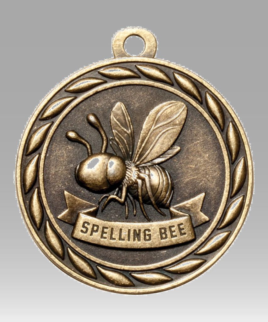 Spelling Bee Medal - Ampros Awards