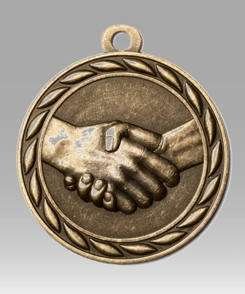 Handshake Medal - Ampros Awards